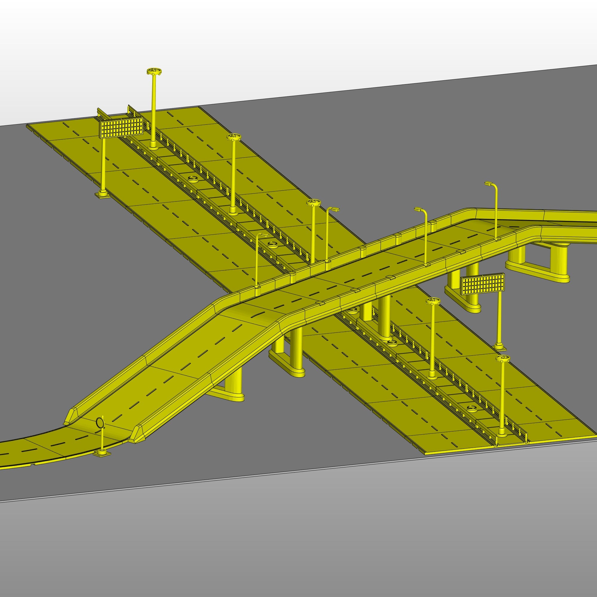 Autobahn 6x4 Foot Table Layout (Style A) | Frontline Terrain